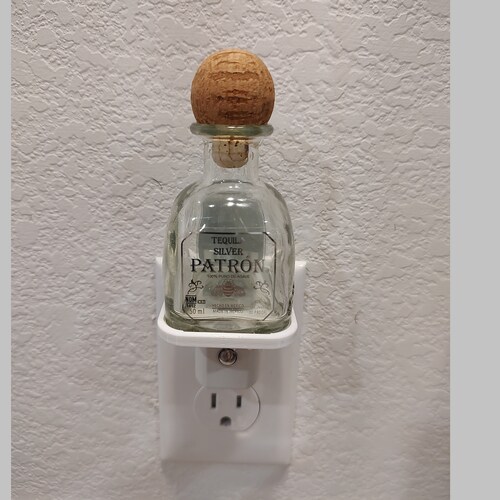 Patron Tequila Silver Mini Liquor Bottle Night Light - Etsy