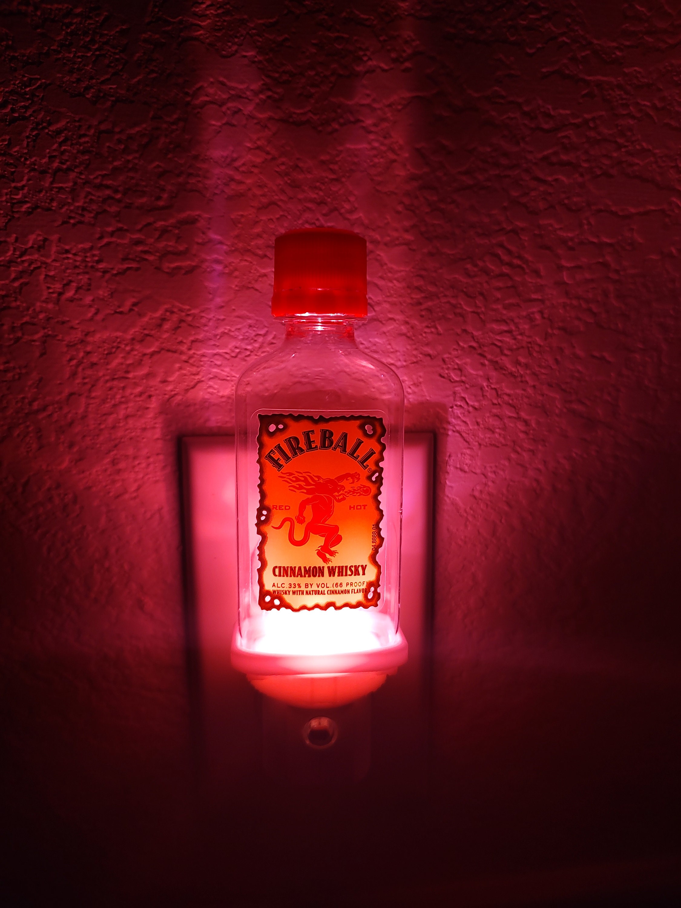 Fireball Whiskey Mini Liquor Bottle Night Light - Etsy