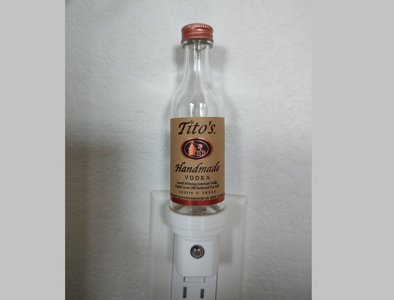 Tito's Vodka Mini Liquor Bottle Night Light - Etsy