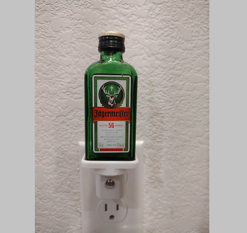 Jägermeister Mini Liquor Bottle Night Light Jagermeister Liqueur - Etsy