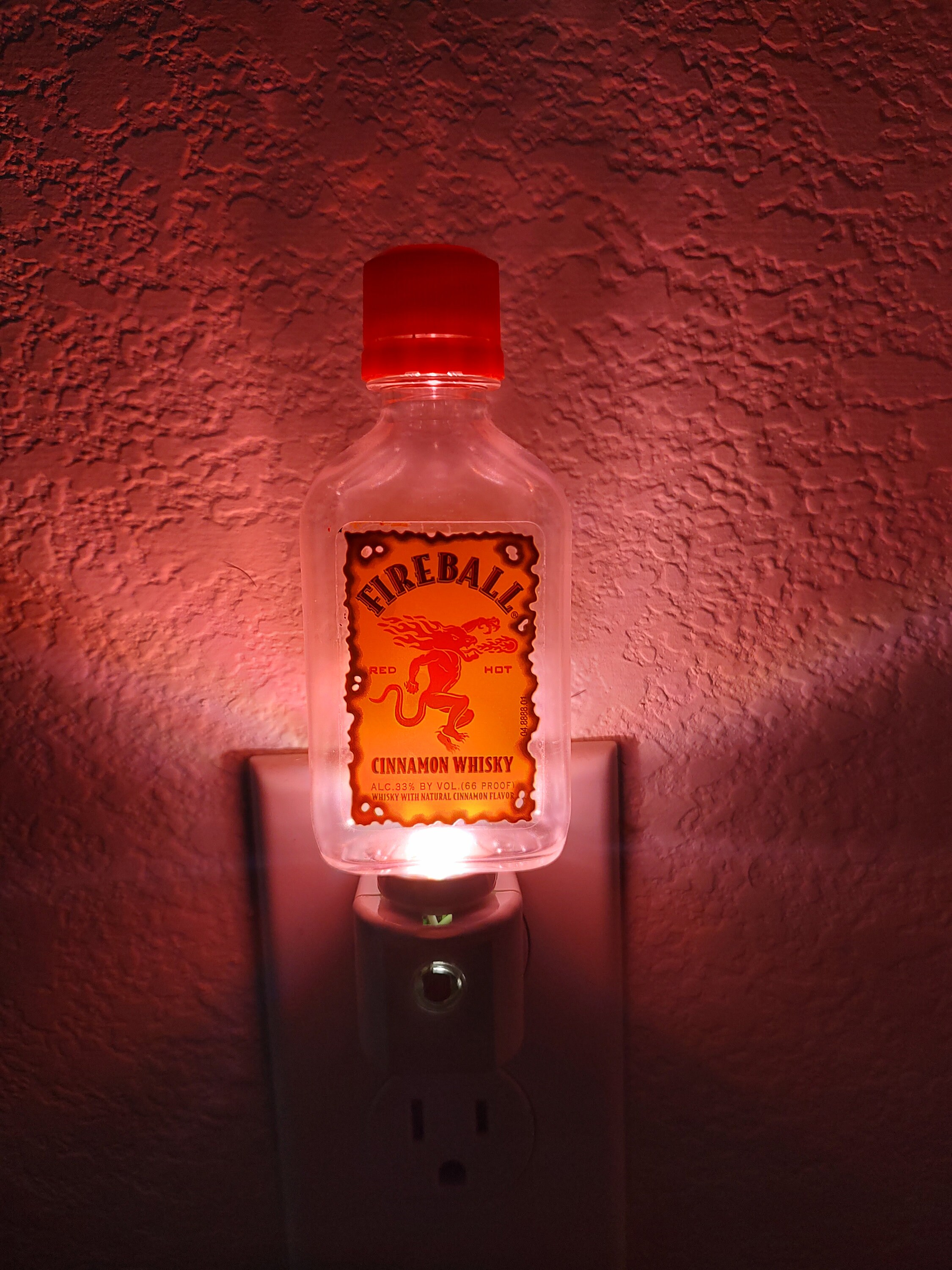 Fireball Whiskey Mini Liquor Bottle Night Light - Etsy