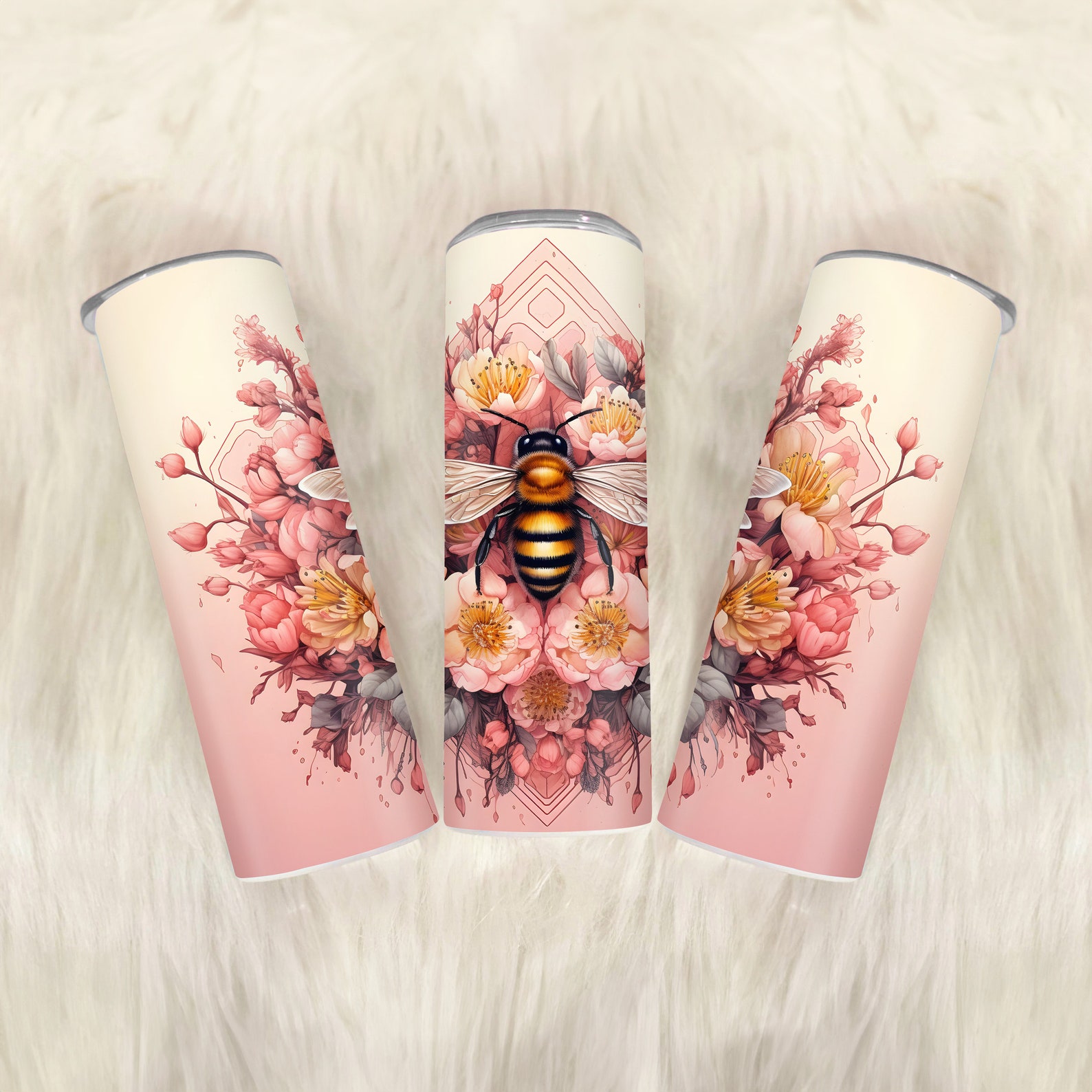 Pink Queen Bee Wrap for 20oz Skinny Tumblers | Sublimation Design ...
