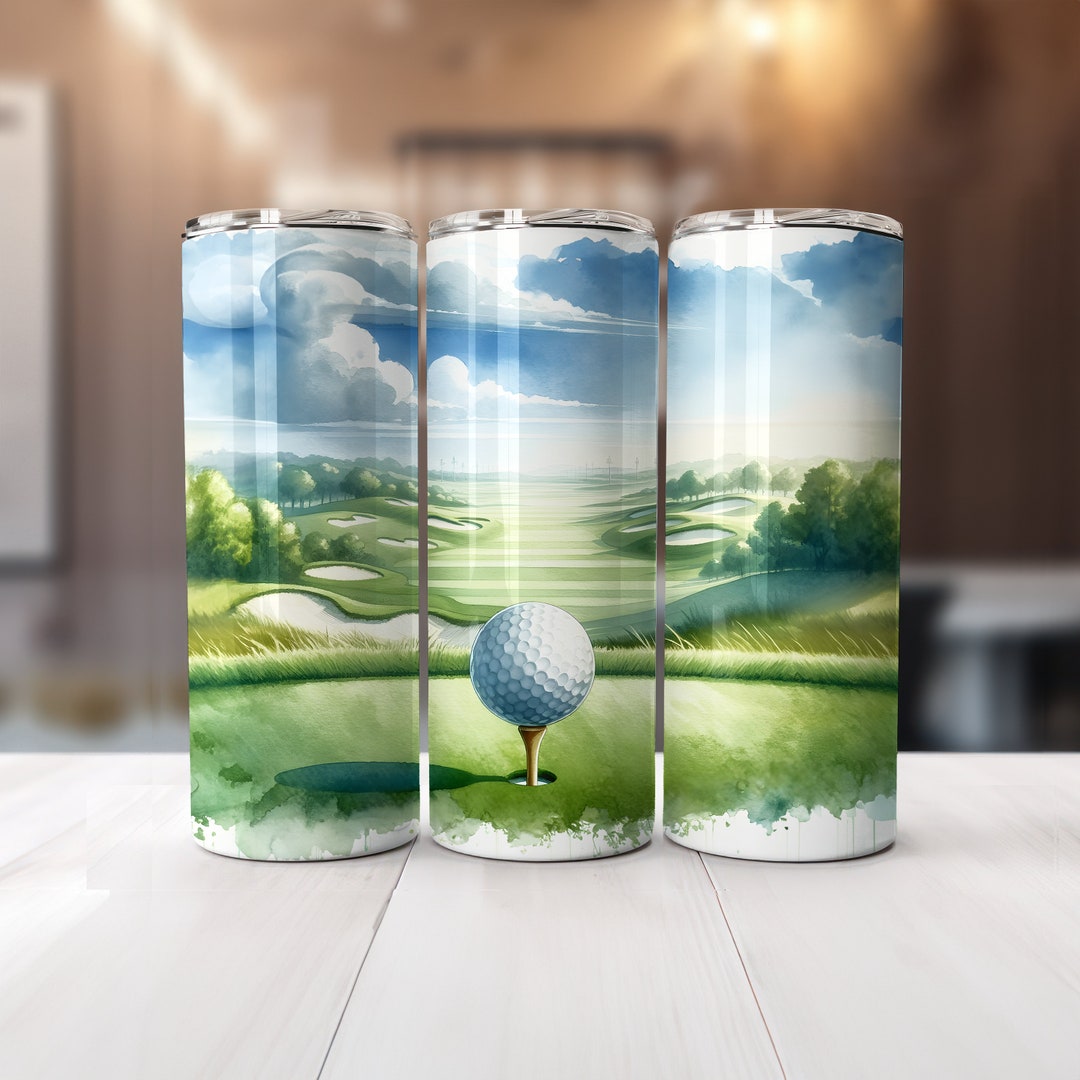 Pristine Golf Course & Ball Wrap for 20oz Skinny Tumblers | Sublimation ...