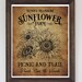 Sunflower Farmhouse Sign, Vintage Sunflower Farm Printable, Sunflower ...