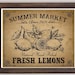 Vintage Lemon Farm Fresh Sign Printable, Lemon Sign Wall Art Print ...