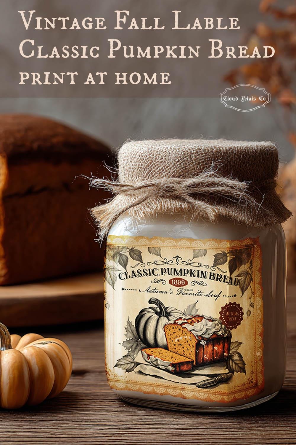 Vintage Fall Pantry Labels: Pumpkin Spice, Apple Cider (digital ...