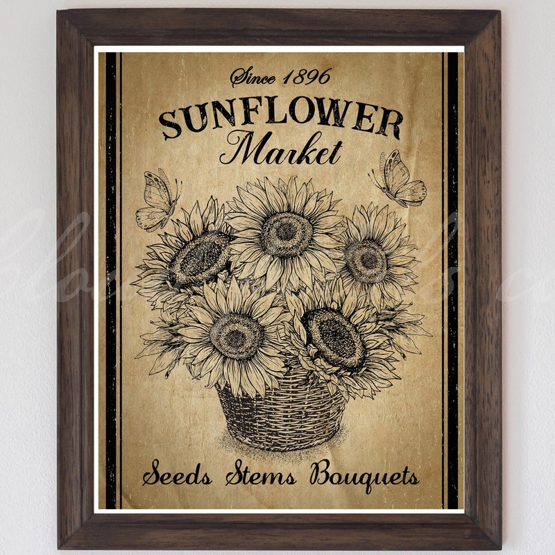 Sunflower Poster - Etsy
