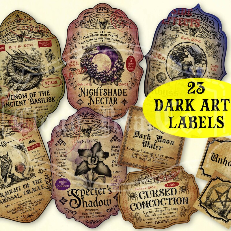 Apothecary Labels - Etsy