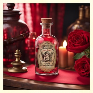Vintage Valentine Love Potion Labels, Printable Labels for Jar, Bottle ...