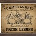 Vintage Lemon Farm Fresh Sign Printable, Lemon Sign Wall Art Print ...