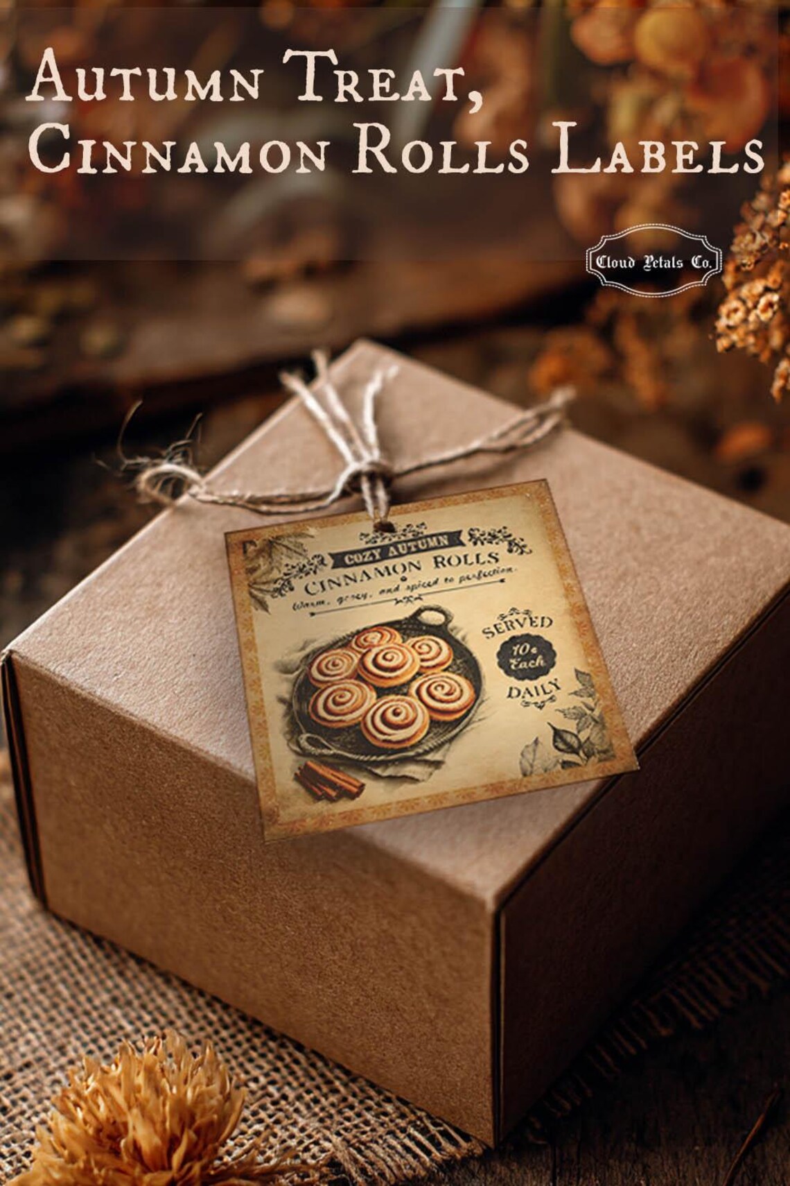 Vintage Fall Pantry Labels: Pumpkin Spice, Apple Cider (digital ...