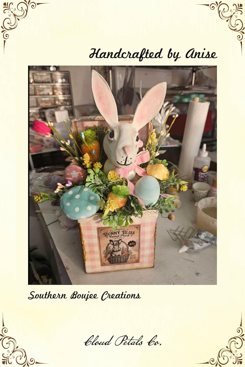 Vintage Easter Bunny Labels, Printable Easter Decor (digital Download ...