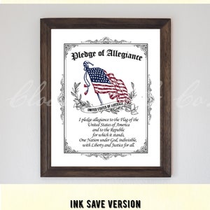 Vintage Pledge of Allegiance Printable, Fourth of July Images ...