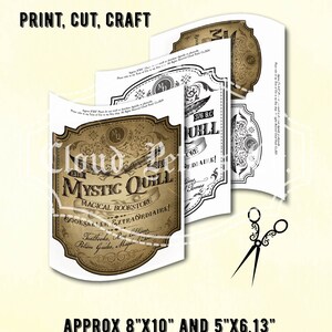 Vintage Halloween Wizard Shop Sign, Printable Halloween Decor (digital ...