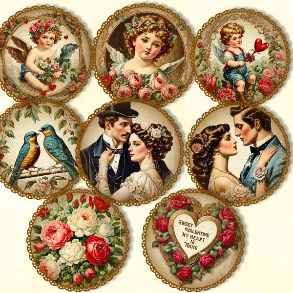 Victorian Valentines - Etsy