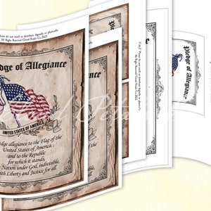 Vintage Pledge of Allegiance Printable, Fourth of July Images ...