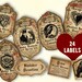 Vintage Valentines Labels Tags, Printable Valentines Day Decor, Love ...