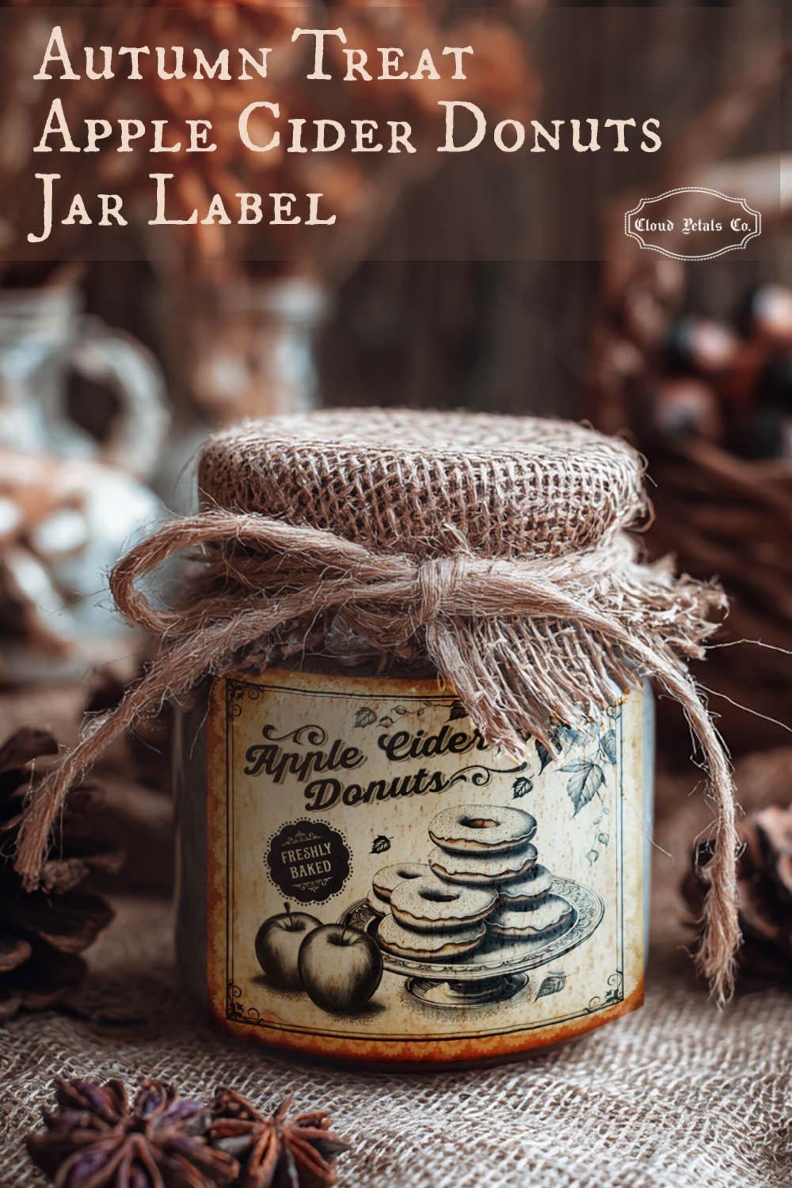 Vintage Fall Pantry Labels: Pumpkin Spice, Apple Cider (digital ...