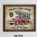 Vintage Christmas Sign Printable Christmas Truck Christmas - Etsy