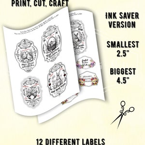 Vintage Easter Labels, Printable Victorian Easter Bunny Decor, Easter ...