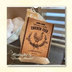 Chicken Feed Sign, Burlap Print, Printable Vintage Kitchen Wall Art ...