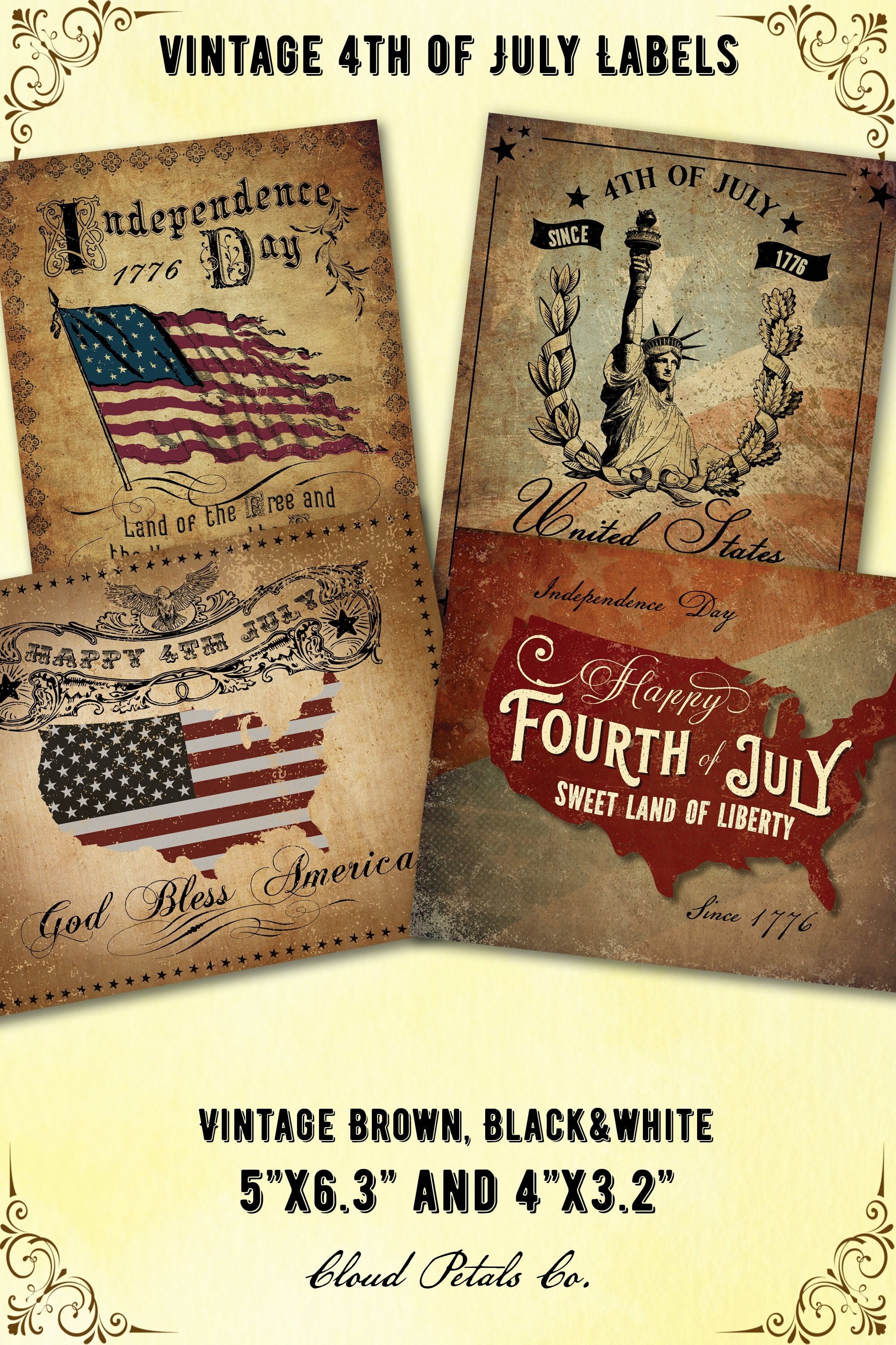 Vintage 4th of July Decor Primitive Independence Day - Etsy