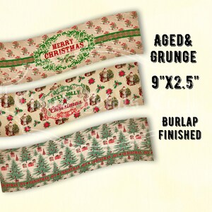 Vintage Christmas Bottle Labels, Long Jar Labels, Xmas Decor (digital ...