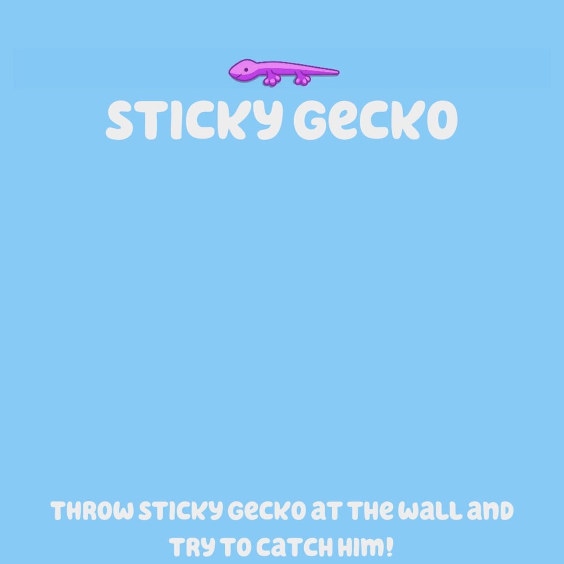 Sticky Gecko, Bluey Inspired Gecko Party Favor Digital Download, Bluey ...