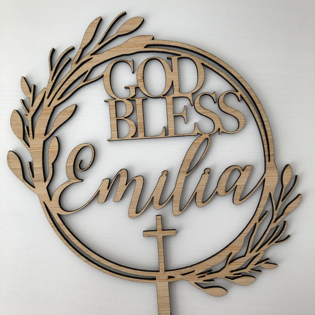 Communion Cake Topper God Bless Cake Topper Holy Communion Cake Topper ...