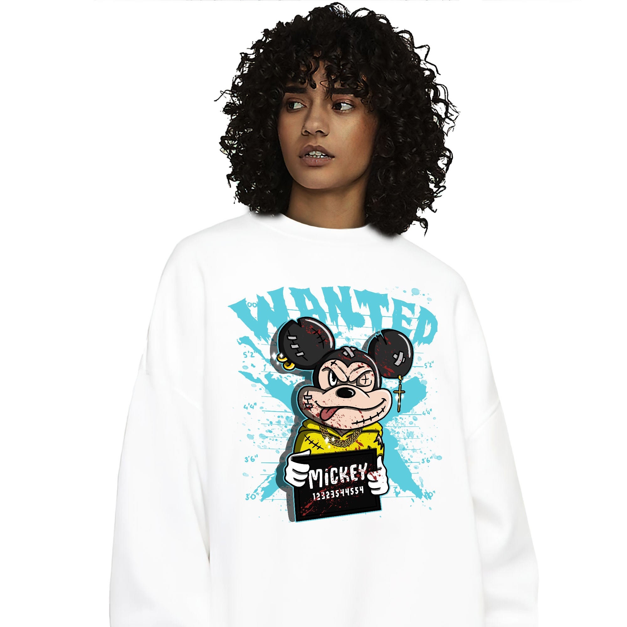 Wanted Mickey Unisex Hoodie Match Jordan 5 Aqua sold by Rakesh Kumar ...