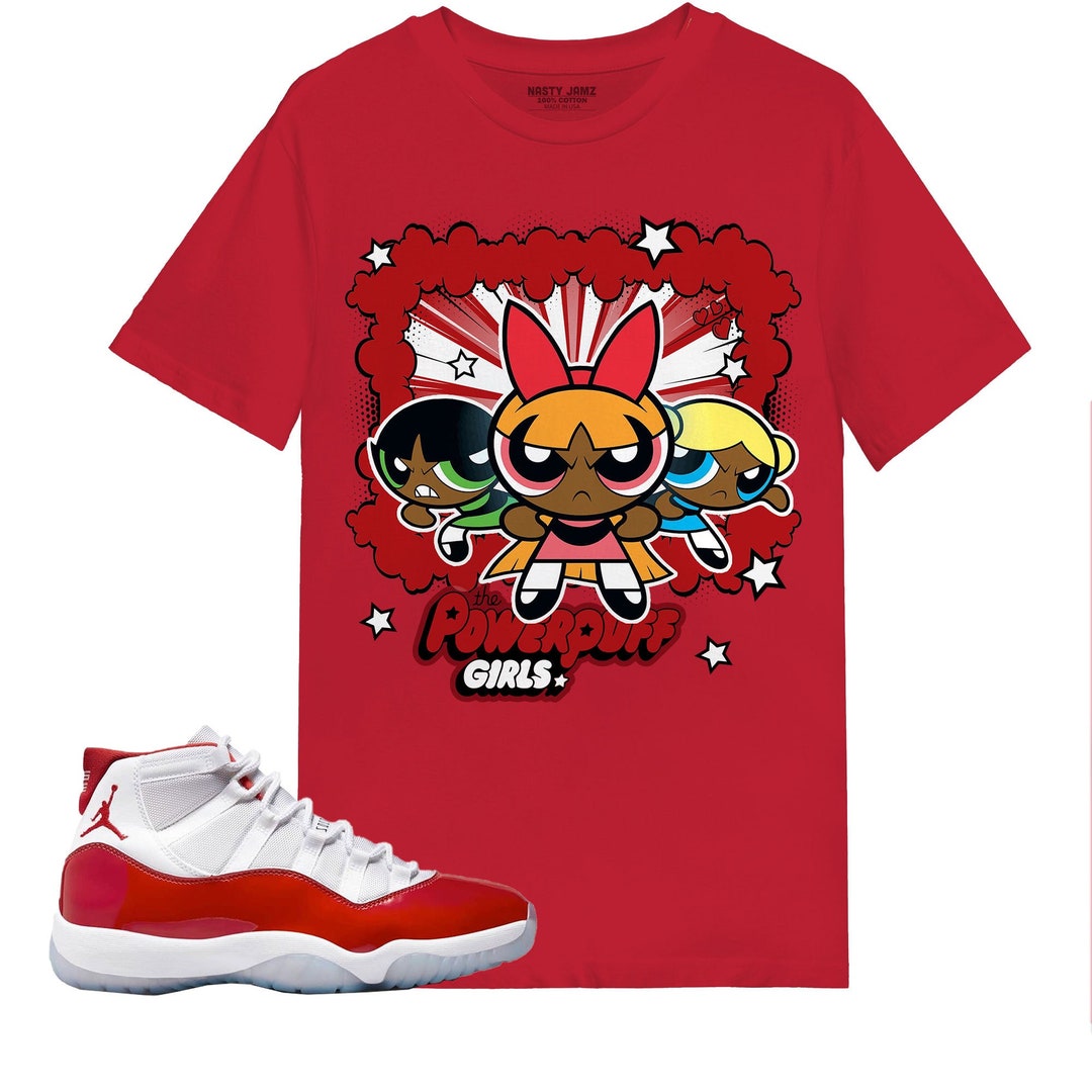 The Powerpuff Girls Unisex Shirt Match Jordan 11 Cherry Shirt - Etsy