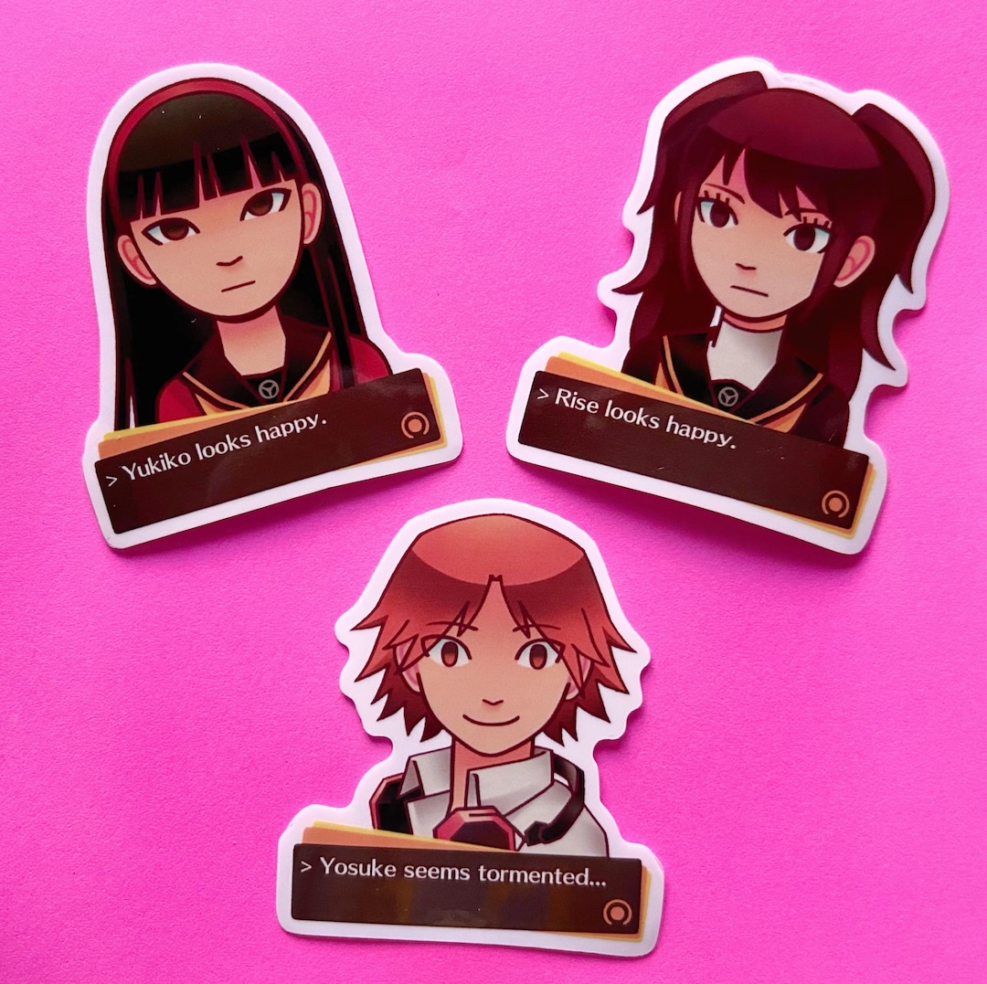 Persona 4 Textbox Stickers - Etsy