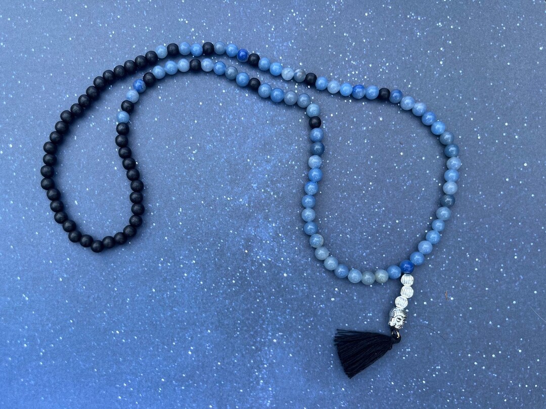 108 Bead Blue Aventurine Mala - Etsy