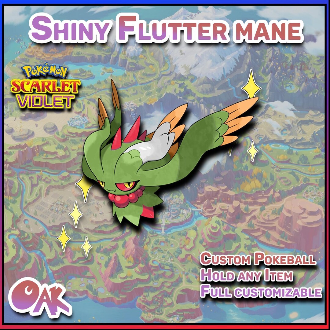Pokemon Scarlet & Violet | Shiny Fluttermane | 6 Iv's Battle Ready ...