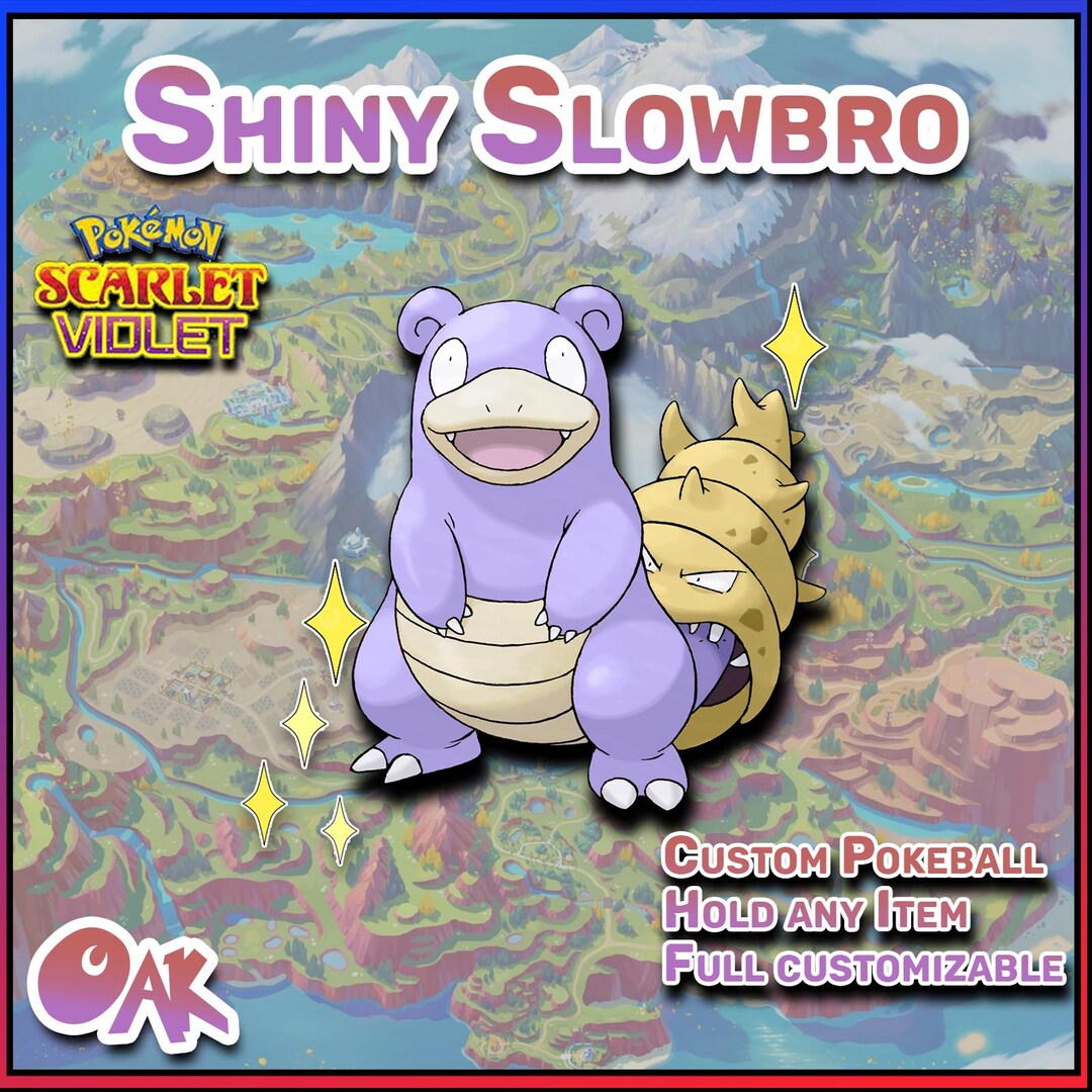 Pokemon Scarlet & Violet | Shiny Slowbro | 6 Iv's Battle Ready | Free ...