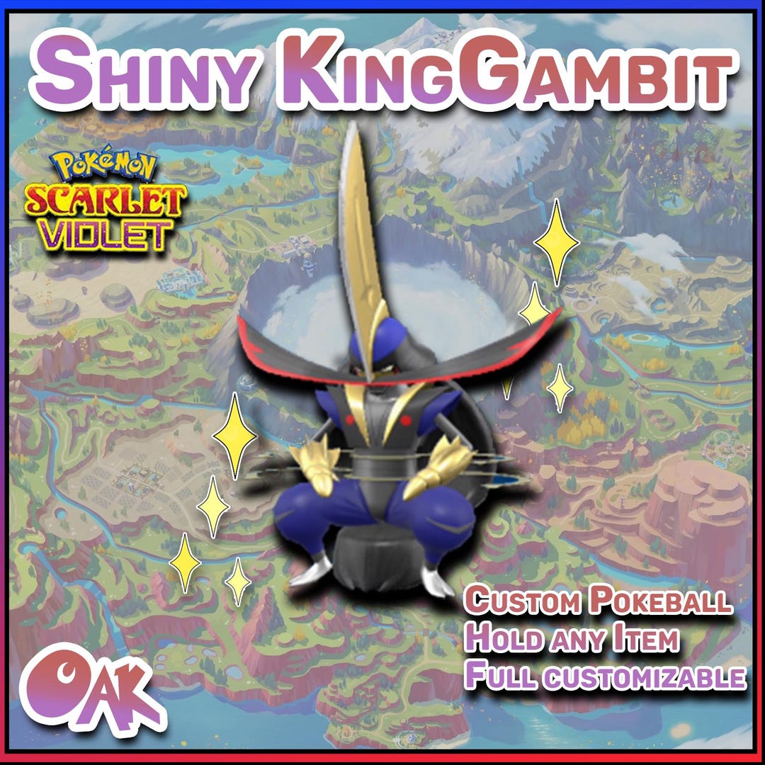 Pokemon Scarlet & Violet | Shiny Kingambit | 6 Iv's Battle Ready | Free ...