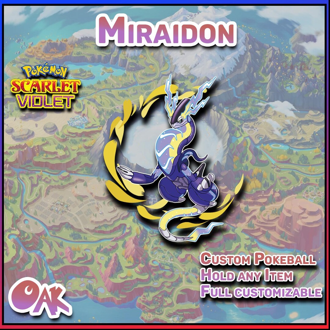 Pokemon Scarlet & Violet | Miradon | 6 Iv's Battle Ready | Free ...