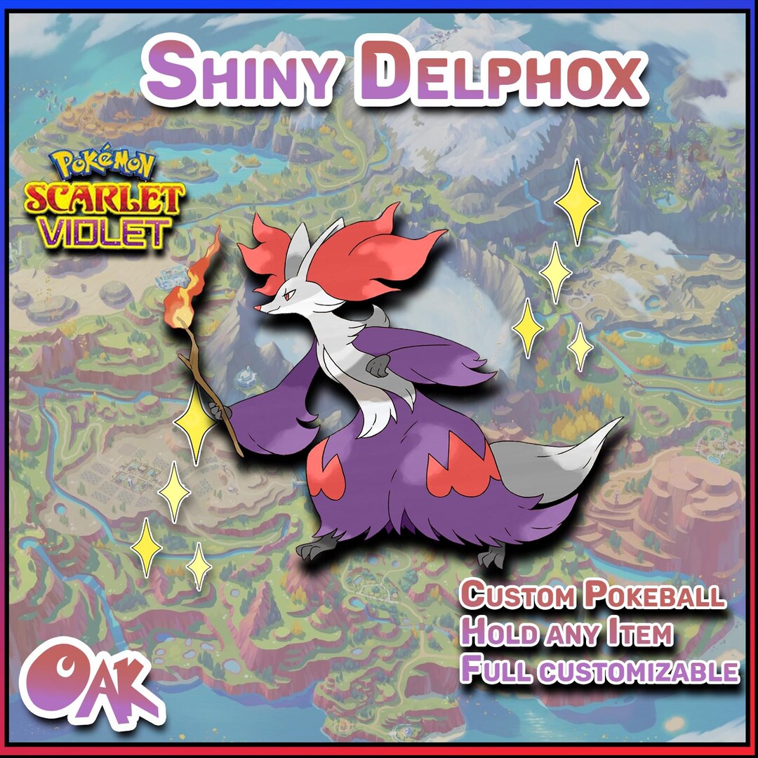 Pokemon Scarlet & Violet | Shiny Delphox | 6 Iv's Ready | Free Masterball | Fast Trade - Etsy