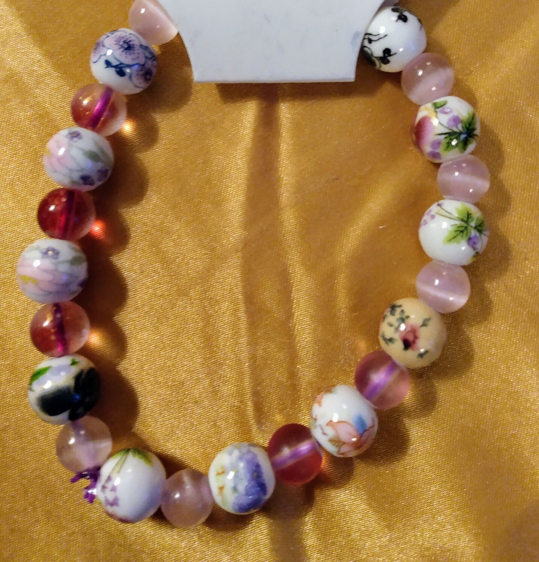 Handmade Beaded Bracelet - Etsy