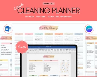 Cleaning Checklist Digital Planner - Etsy