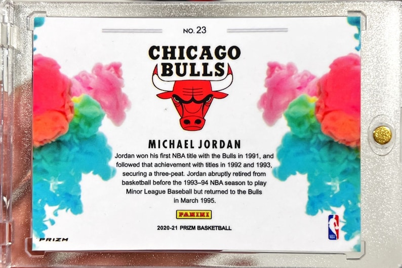 Prizm Michael Jordan Colorblast Holo Custom Basketball Card - Etsy