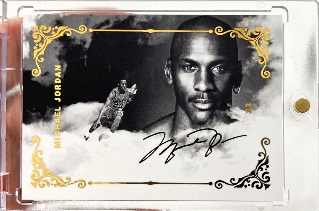 Michael Jordan Airness Signatures Gold Foil Custom Basketball Card - Etsy
