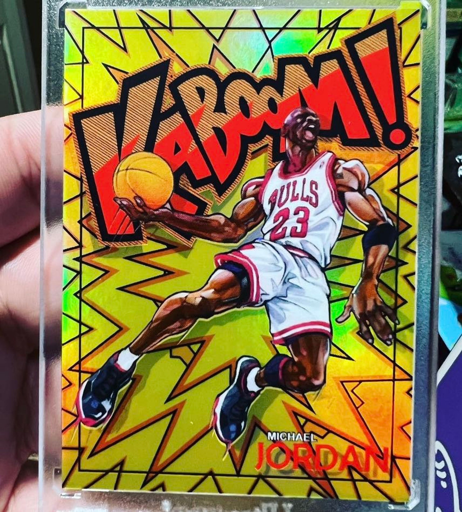 Michael Jordan Kaboom GOLD Holo Custom Basketball Card - Etsy