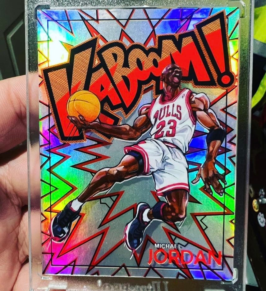 Michael Jordan Kaboom Silver Holo Custom Basketball Card - Etsy