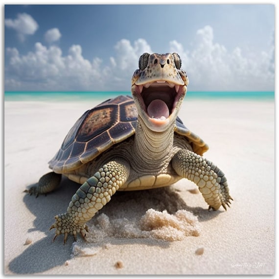 Happy Baby Sea Turtle