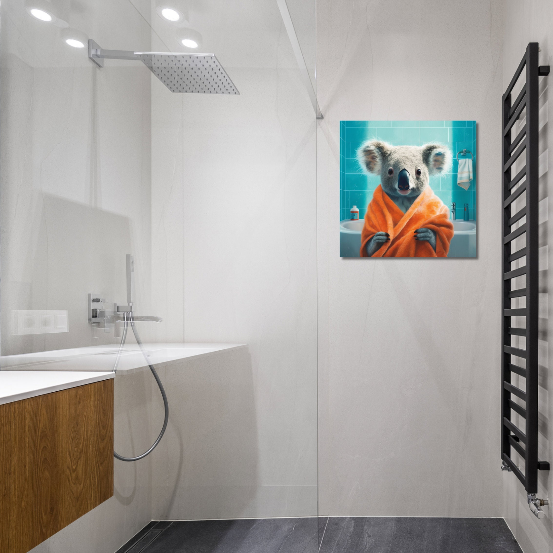 Koala in the Bathroom Poster of a Koala Print of a Koala in a - Etsy ...