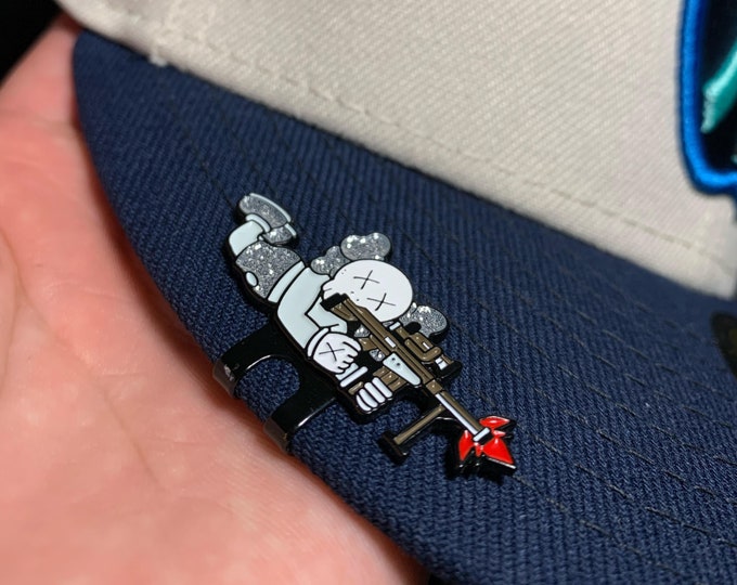 Kaws Sniper Silver Hat Clip - Etsy