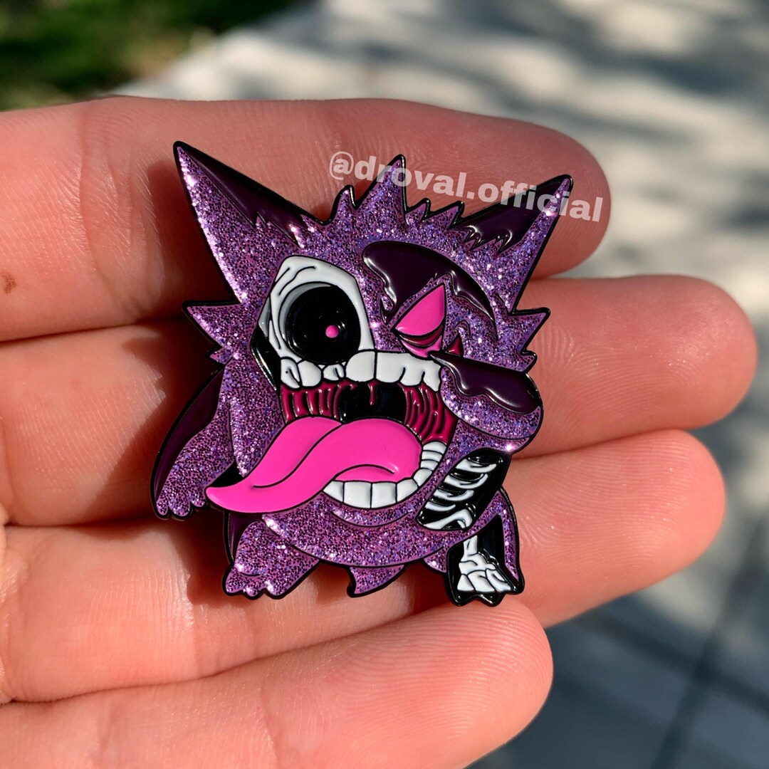 Gengar Skeleton Pin - Etsy
