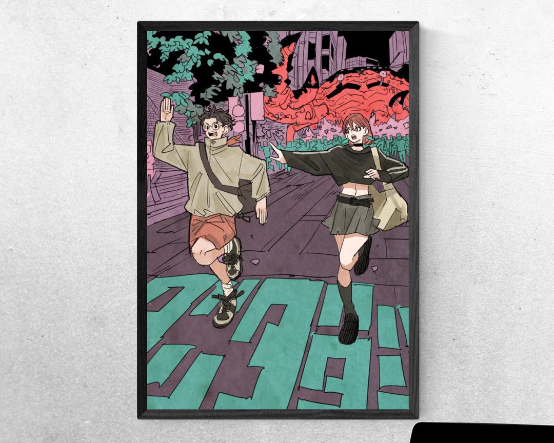 Okarun Momo Wallart | DDD Poster, DDD Wallart, Dandadan Anime Wall Art ...