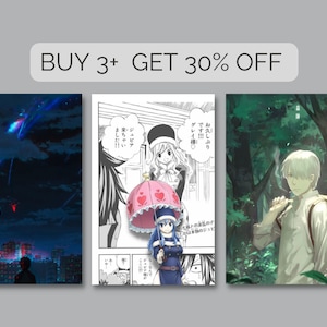 Fairy Tail Hand Sign Glitch Poster | Printable Anime Wall Art | Anime ...